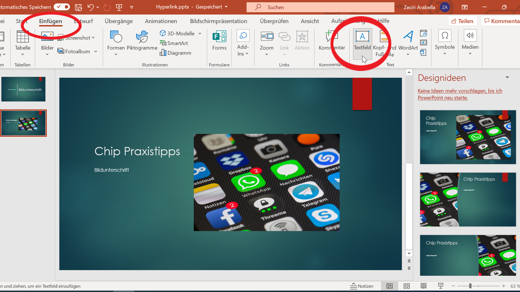 PowerPoint: Bildunterschrift hinzufügen - so geht's - CHIP