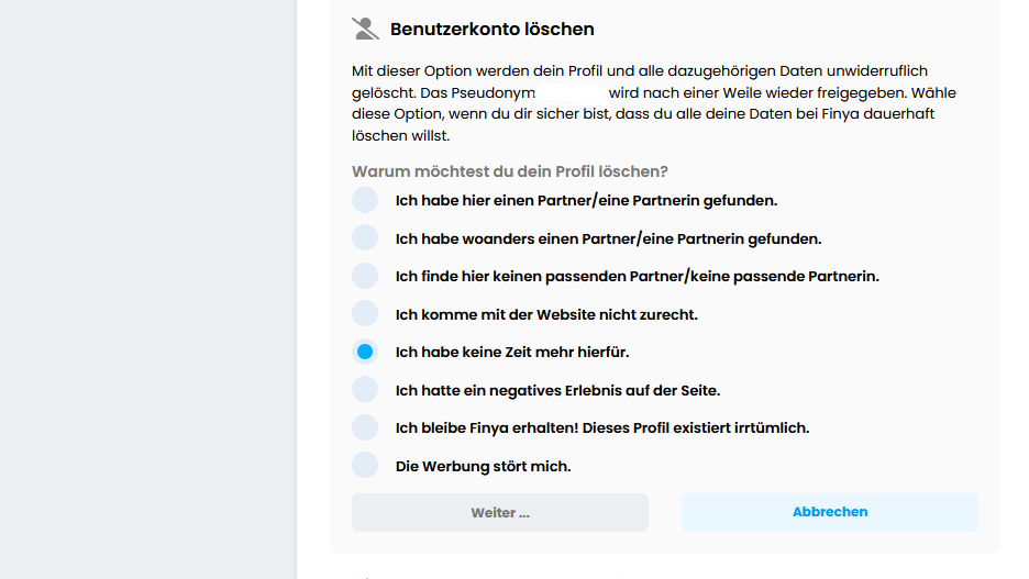 Finya Account löschen: Schritt für Schritt mit Bildern - CHIP