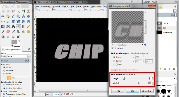 3D-Schrift mit Gimp erstellen - so geht's - CHIP